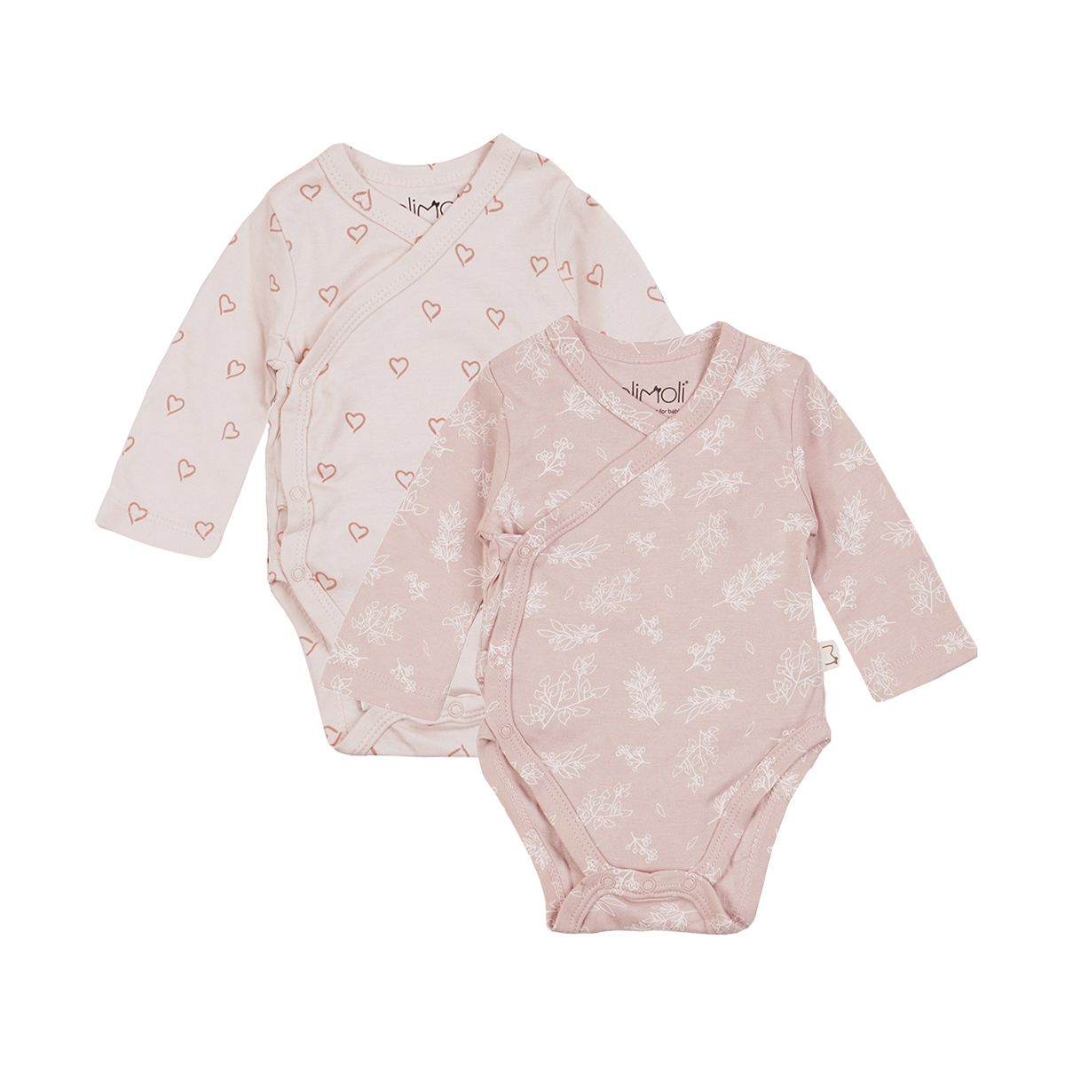 מארז זוג בגדי גוף מודפס בנות – Baby Body Suit 2 PCS, ביגוד ראשוני ...
